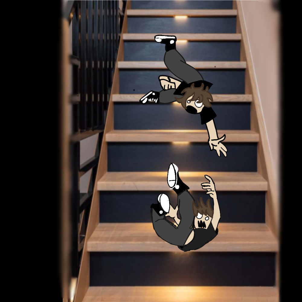 fell down the Stairs - ibisPaint