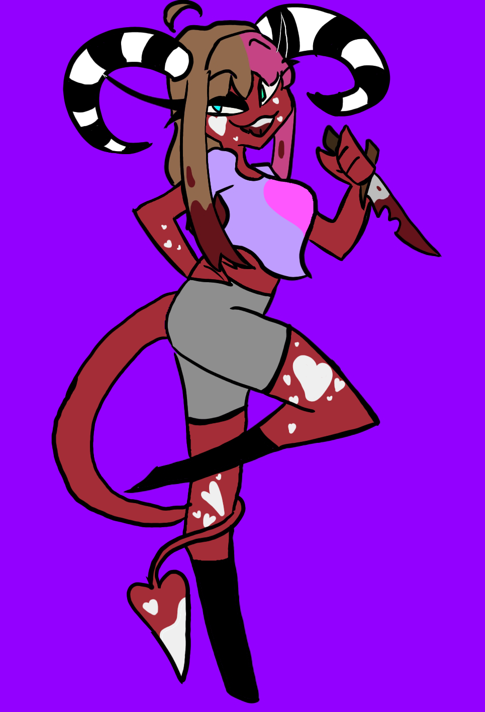 helluva boss OC, Daphne 🔪 - ibisPaint