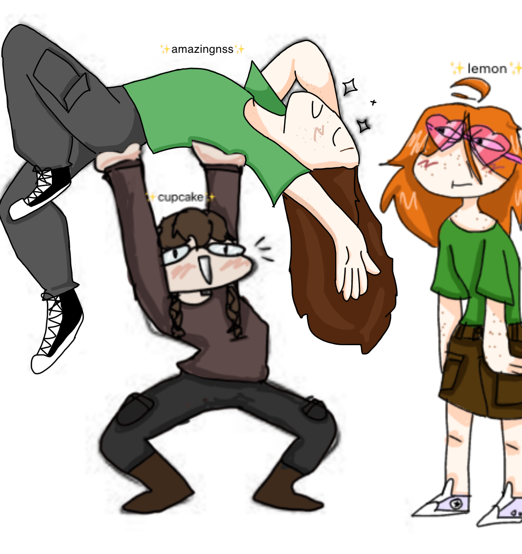 Collab with lemon and cupcake - ibisPaint