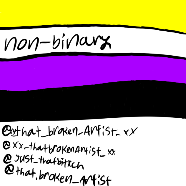 The non-binary flag - ibisPaint