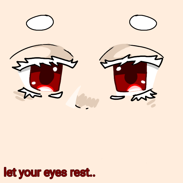 eyes of desperation and depression - ibisPaint