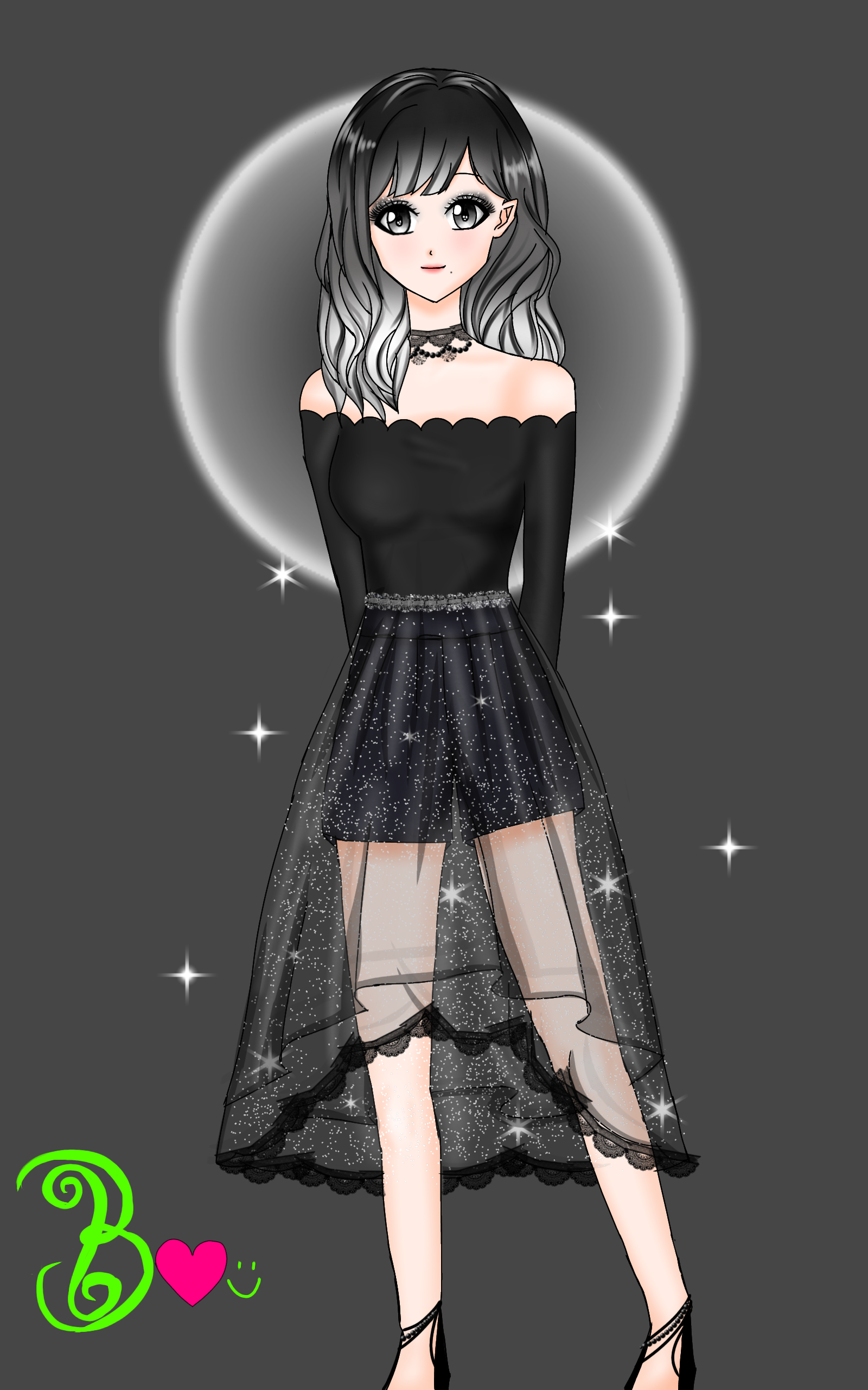 I love the color black ♥ - ibisPaint