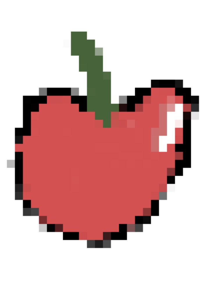 a pixelated apple!! (speed paint)!! - ibisPaint