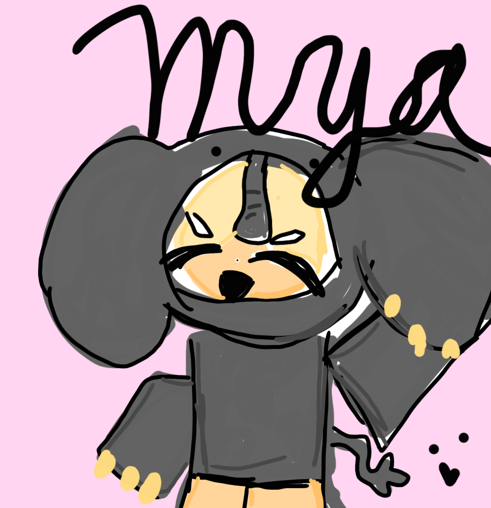 mya, the new animal buddy 🐘 - ibisPaint