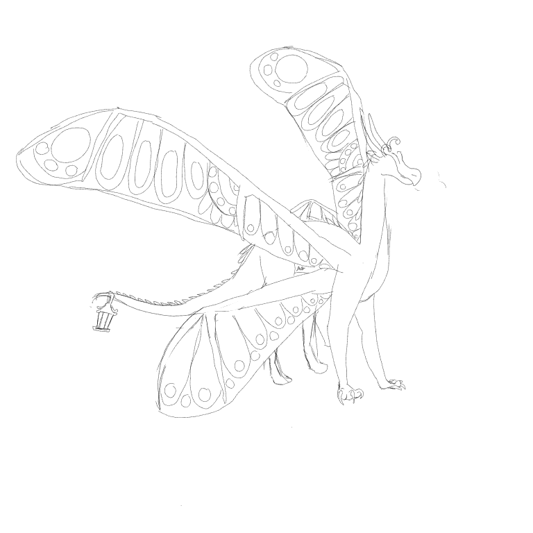 silk wing sketch - ibisPaint