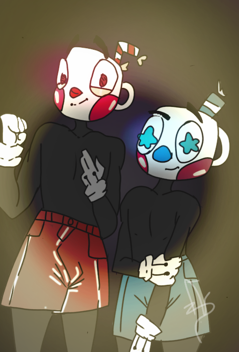 Cuphead And Mugman - ibisPaint