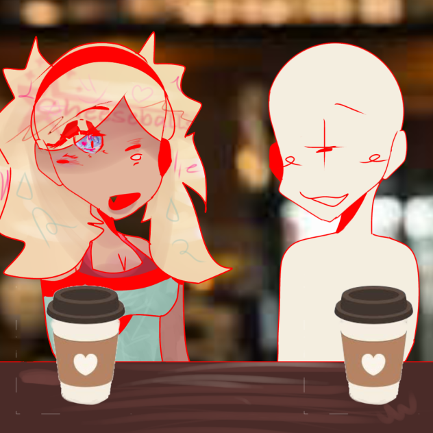 Cafe collab! 2 ppl - ibisPaint
