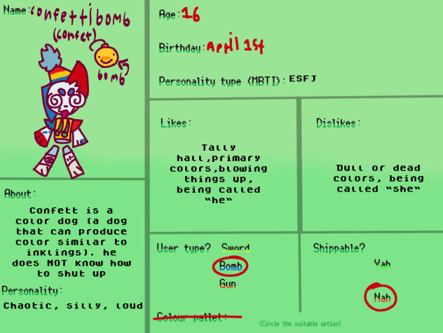 Confetti bomb entry - ibisPaint