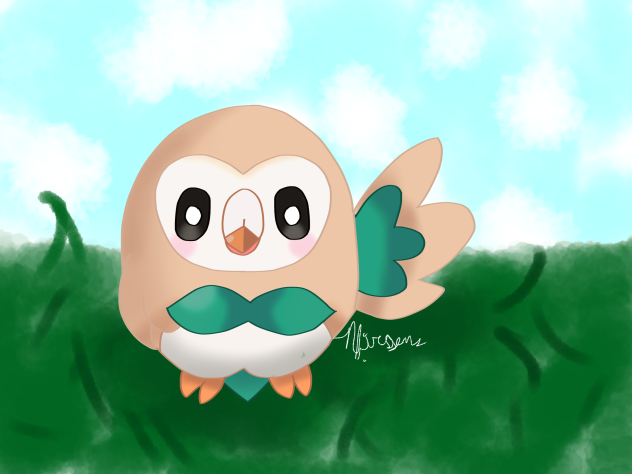 Rowlet - Pokemon Sun and Moon - ibisPaint