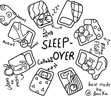 Sleepover collab base - ibisPaint