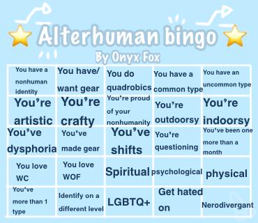 Alterhuman bingo (REDO) - ibisPaint