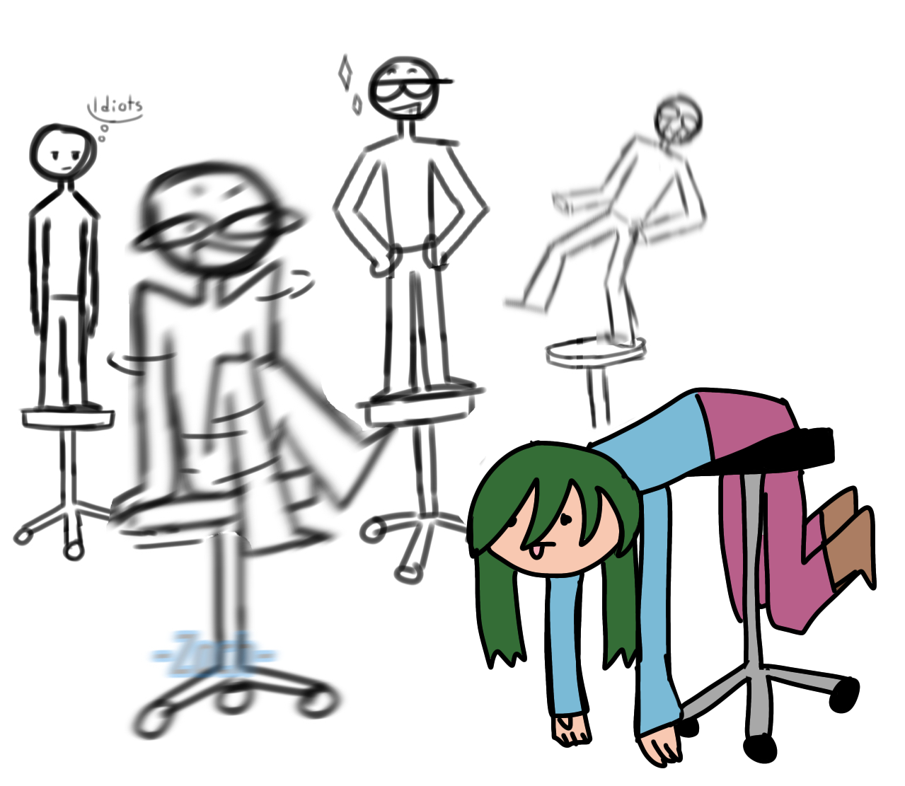 SPINNY CHAIR COLLAB - ibisPaint