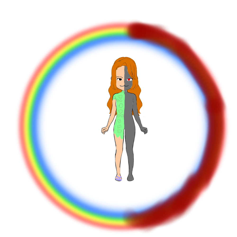 half evil cyborg half girl - ibisPaint