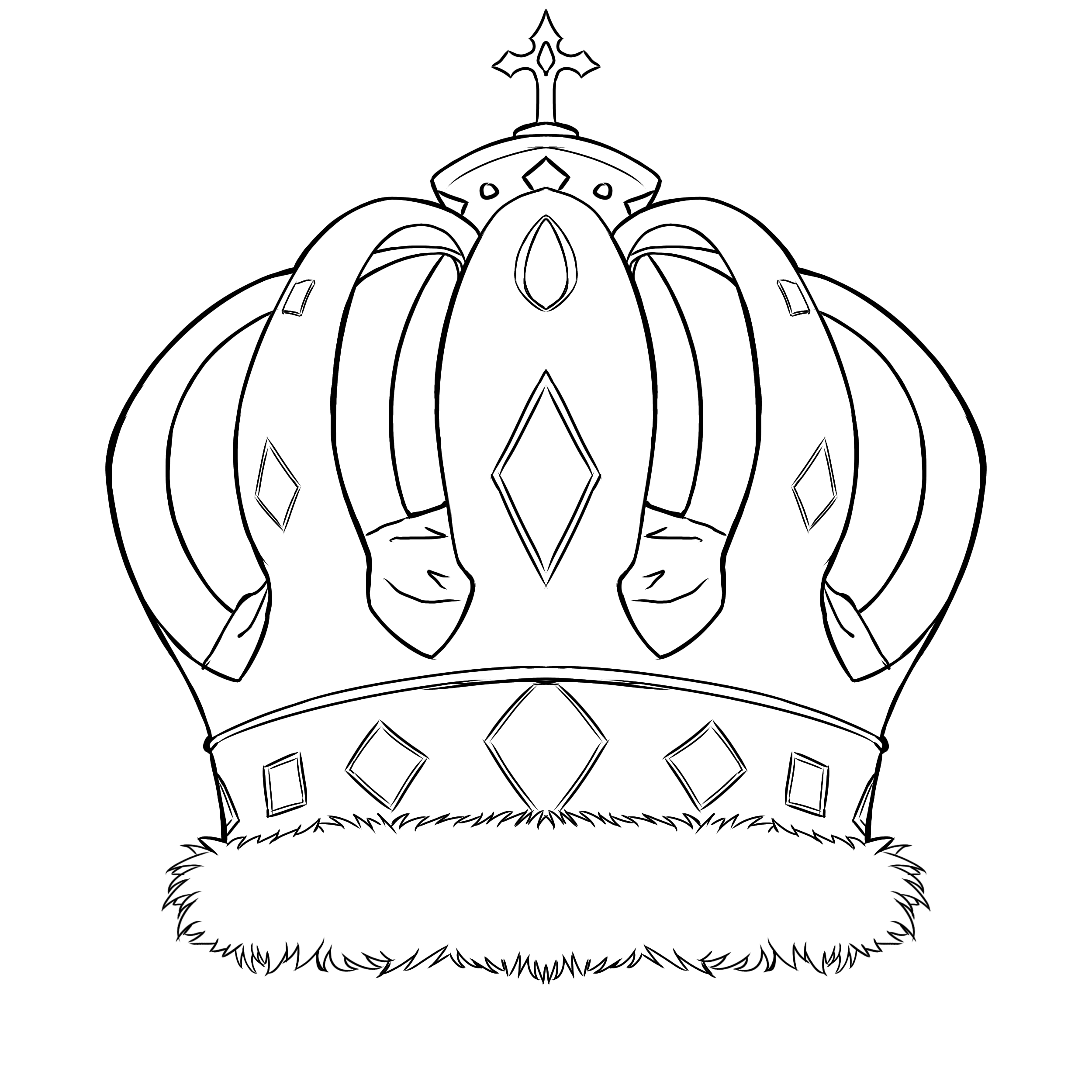 crown lineart - ibisPaint