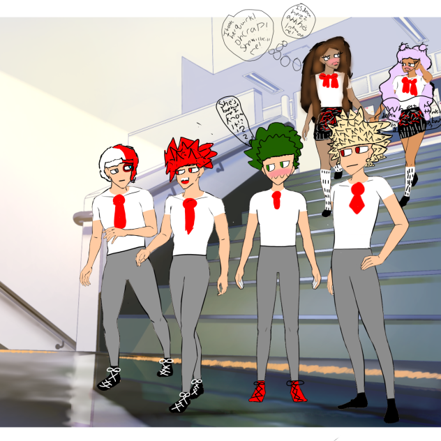 UA High my oc and cousins oc - ibisPaint