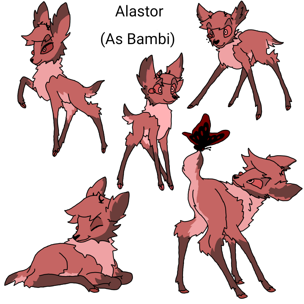 Alastor as Bambi - ibisPaint