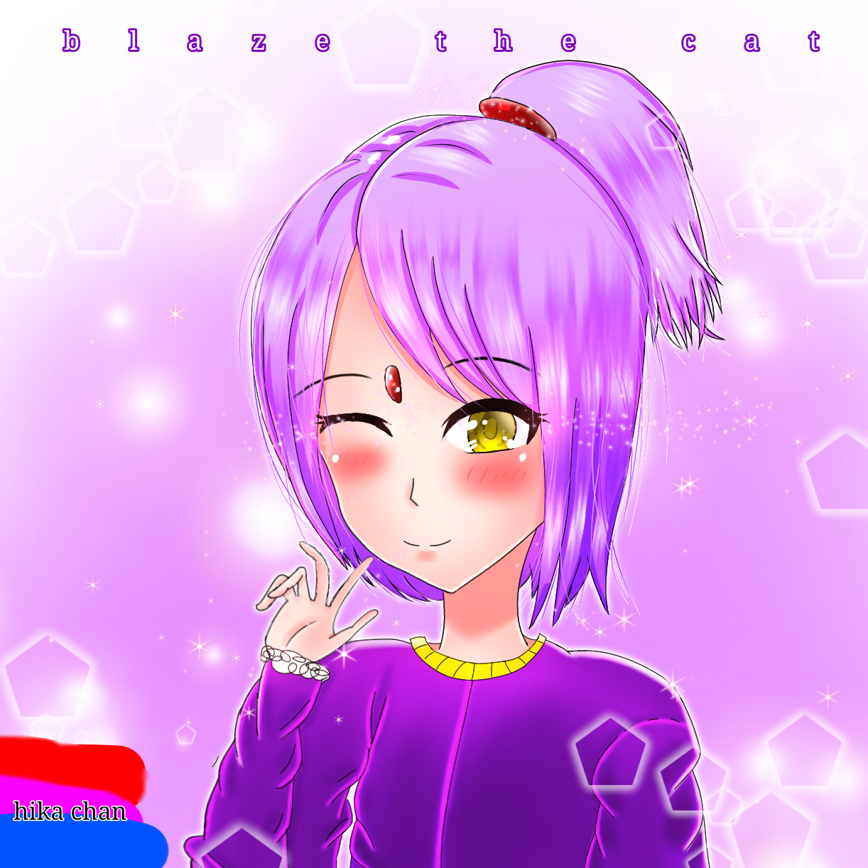 blaze the cat - ibisPaint