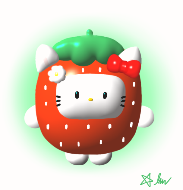 STRAWBERRY HELLO KITTY REAL - ibisPaint