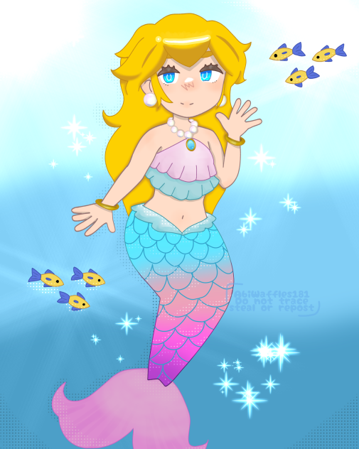 Mermaid Peach 🐠🫧 - ibisPaint
