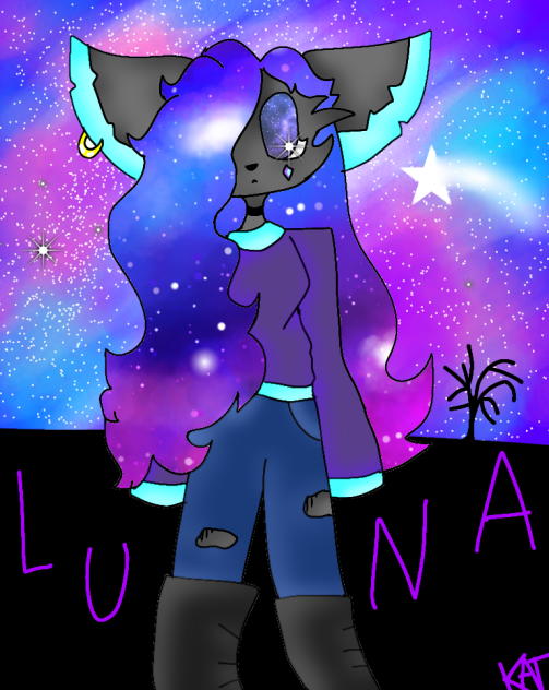 my fursona luna! - ibisPaint