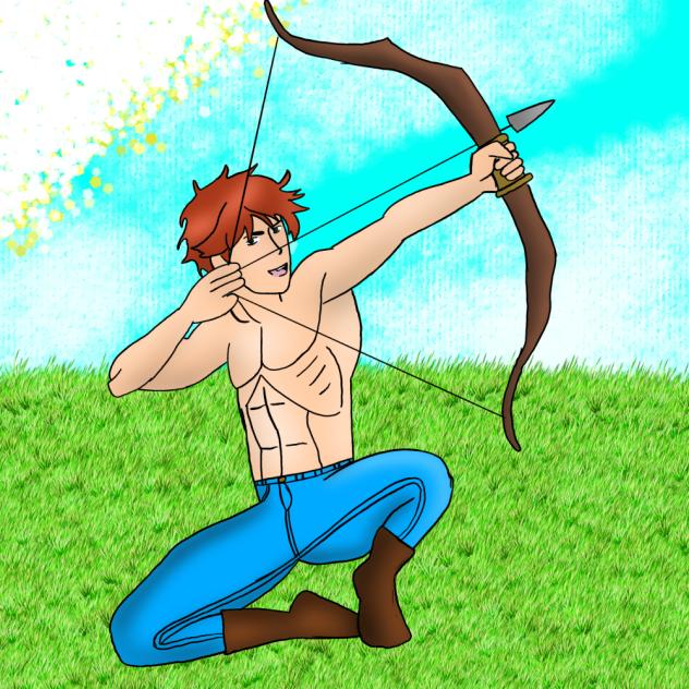 Ashe-‘training shirtless again’ - ibisPaint