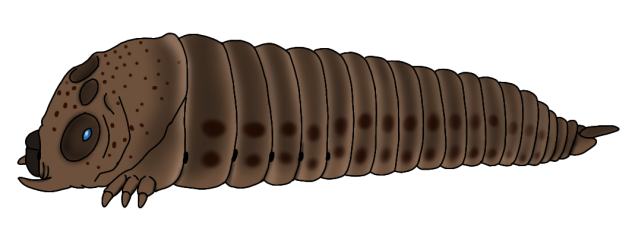 Mothra larva render - ibisPaint