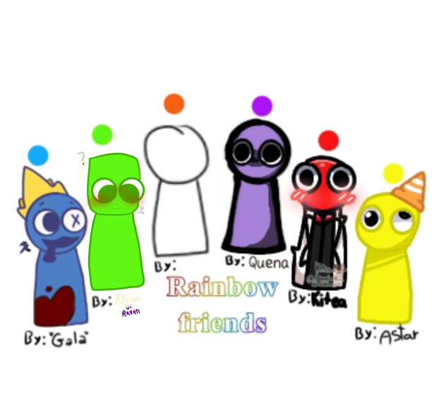 Rainbow friends collab - ibisPaint