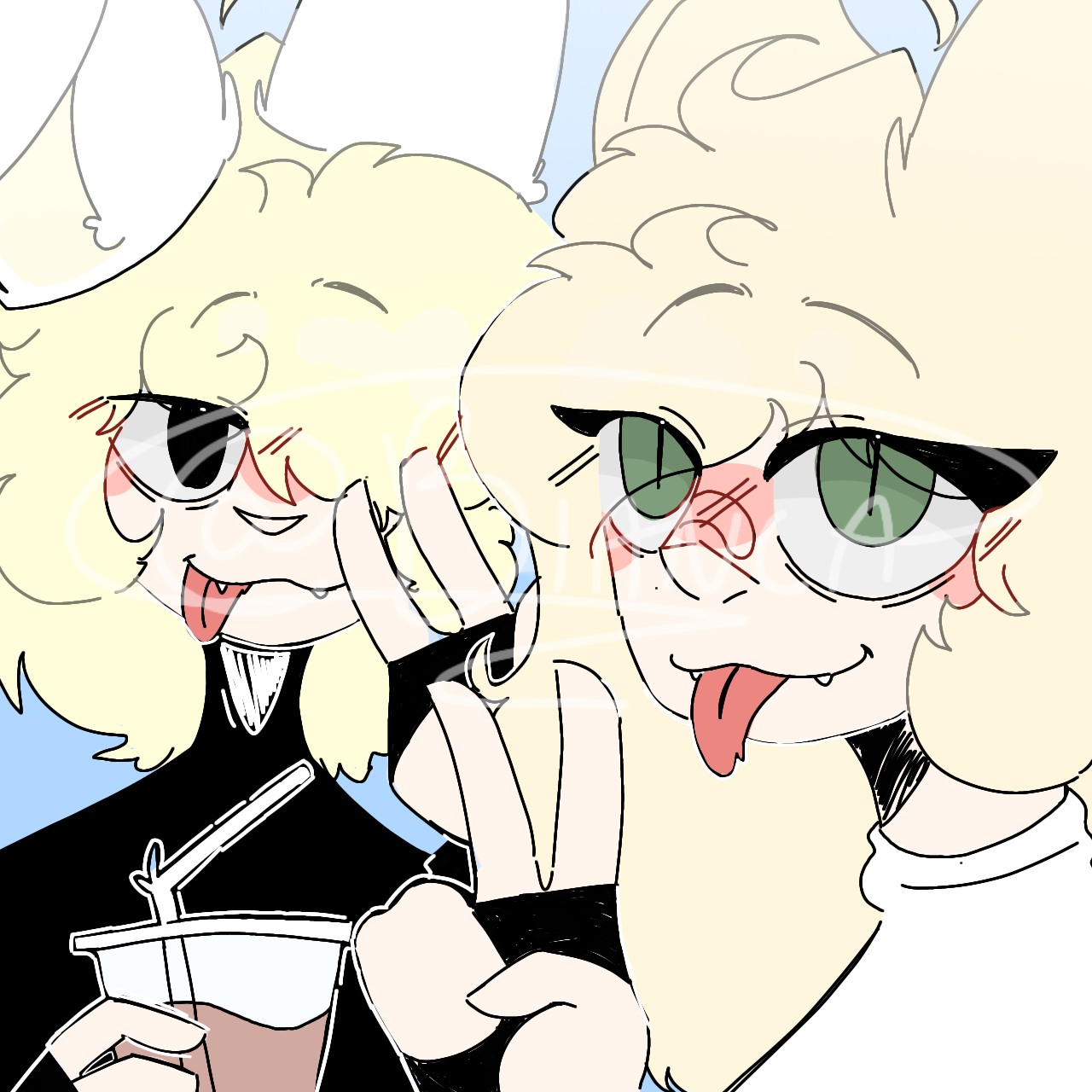 Me and Jun Bunny - ibisPaint