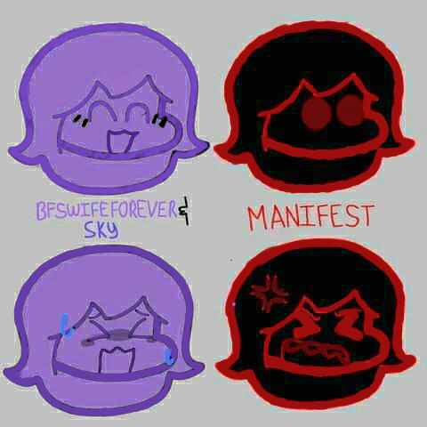 sky fnf icons I remake my old arts - ibisPaint