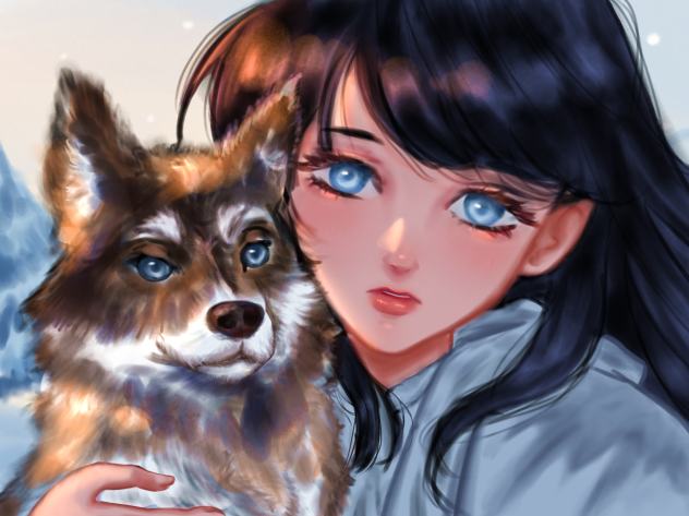 Blue eyes - ibisPaint