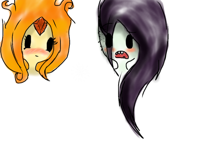 Flame Princess and Marciline - ibisPaint