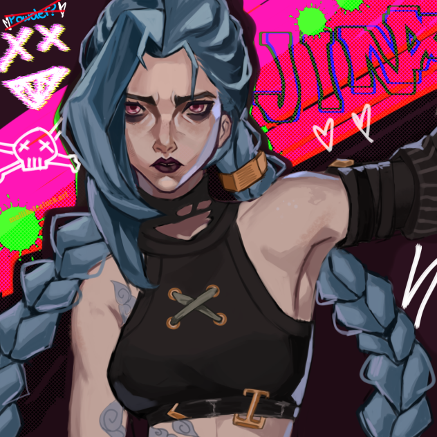 jinx-arcane - ibisPaint
