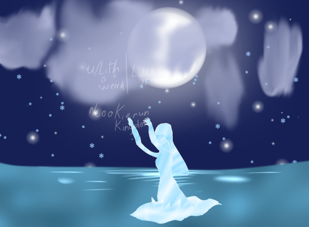 Frozen sea fairy drawing - Reddit - ibisPaint