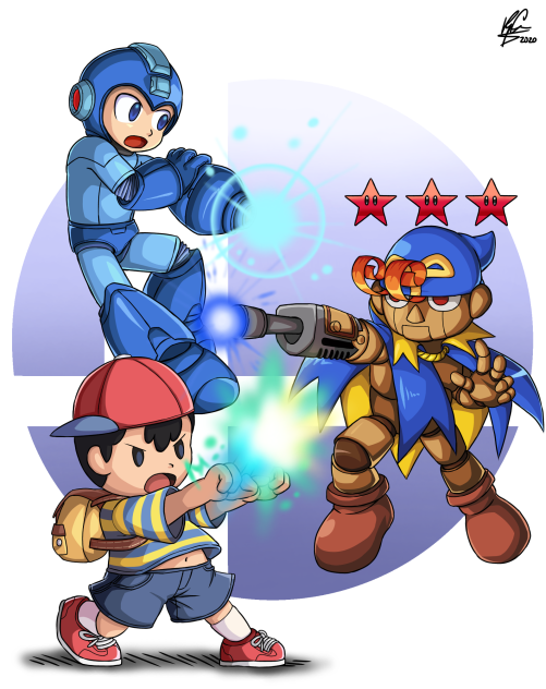 Geno Ness and Mega Man - ibisPaint