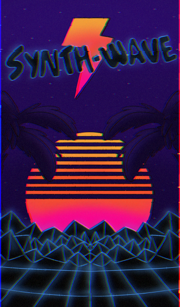 Non of that fake synthwave stuff B) - ibisPaint