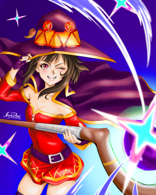 Megumin Konosuba Fanart - ibisPaint