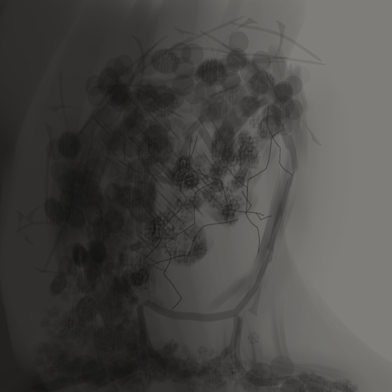 ~Flowers inside of the crack person~ - ibisPaint