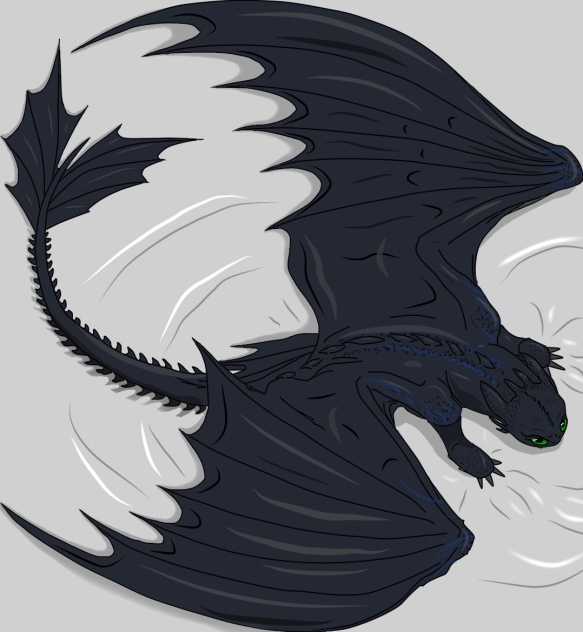 Toothless the dragon. - ibisPaint