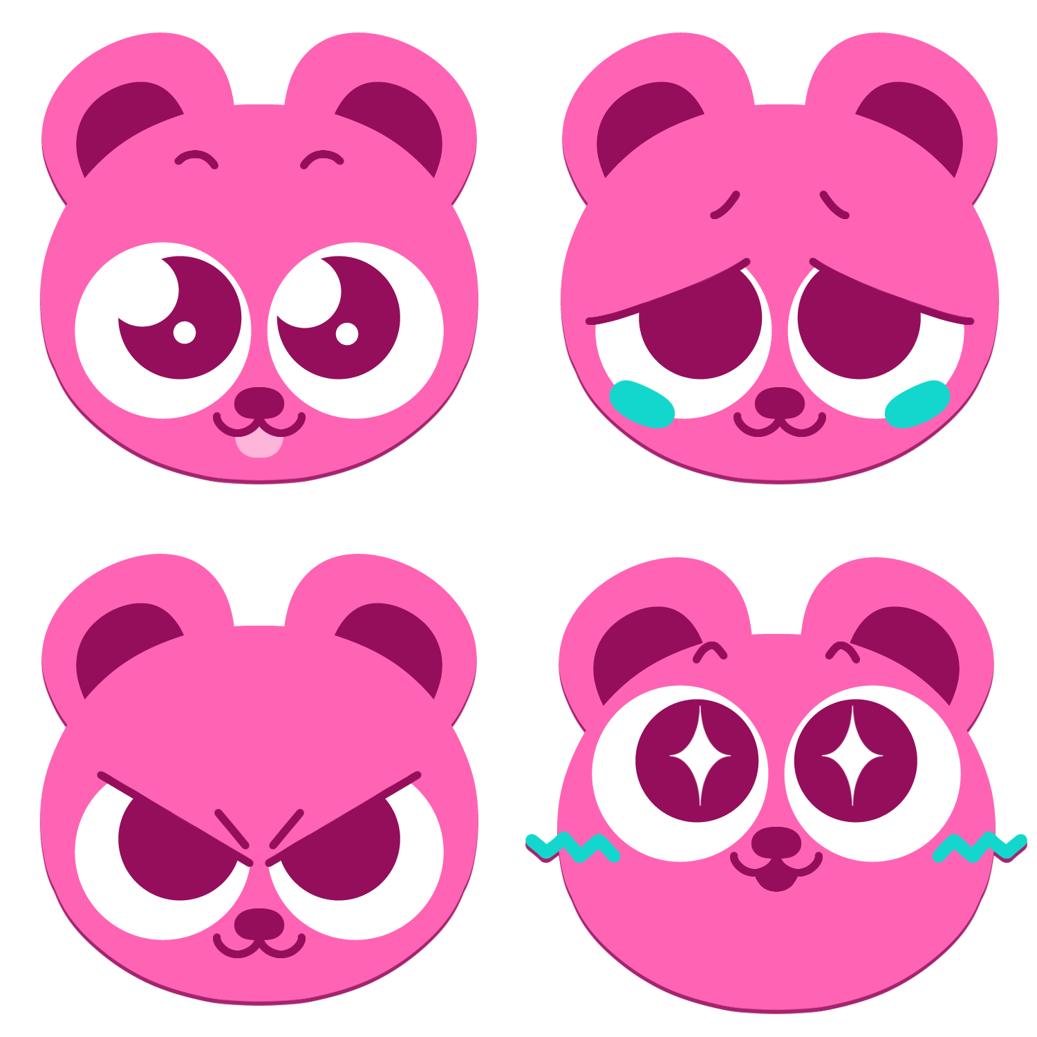 Bear stickers - ibisPaint