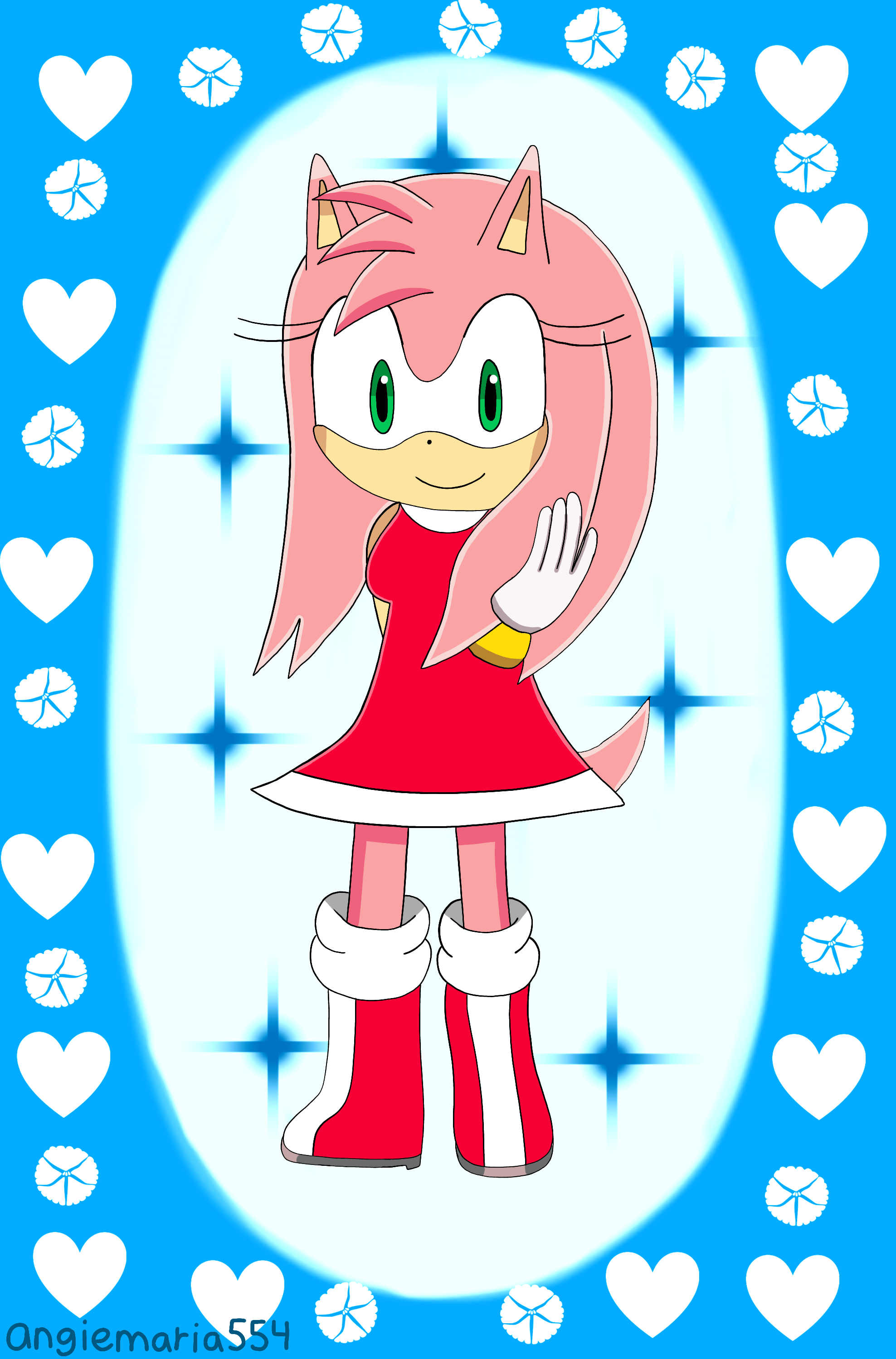Amy Rose with Long Quills - ibisPaint