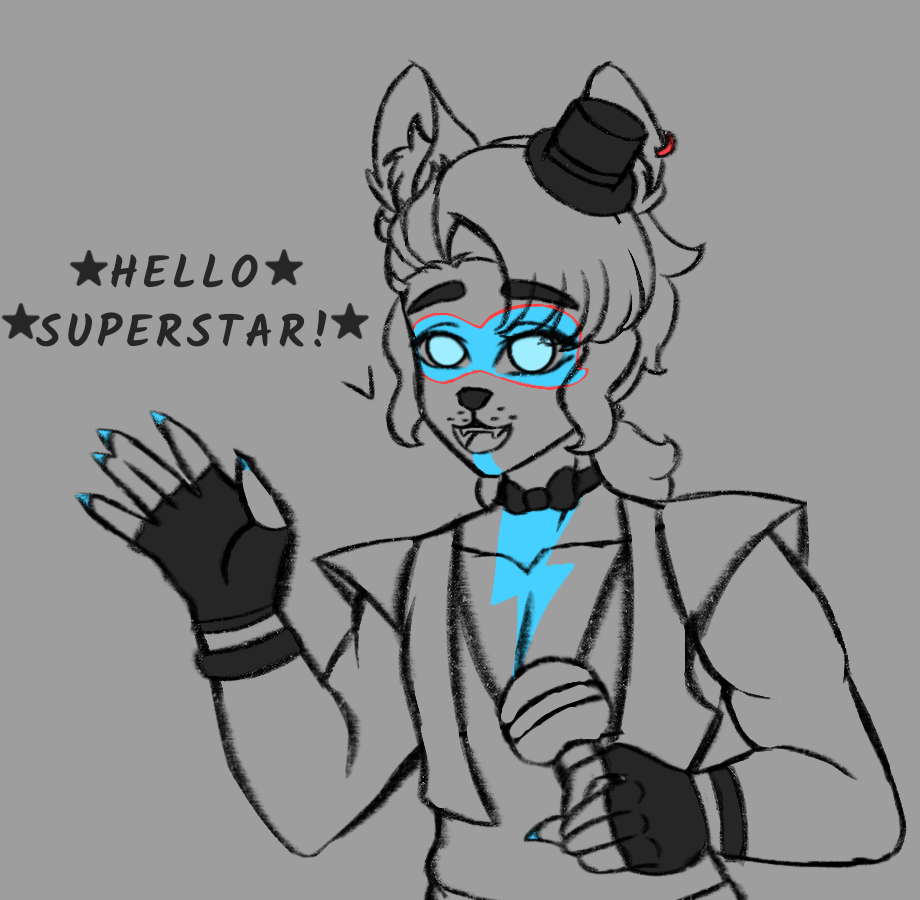 Rockstar Freddy Fazbear - ibisPaint