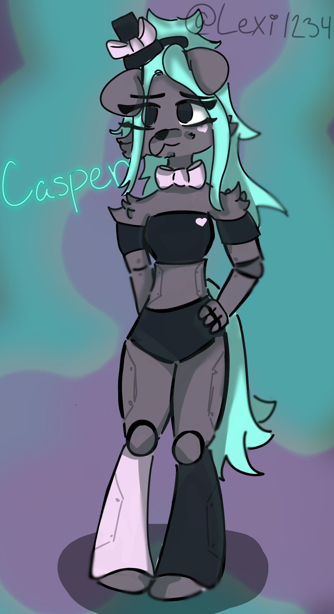 Casper fnaf oc redesign - ibisPaint