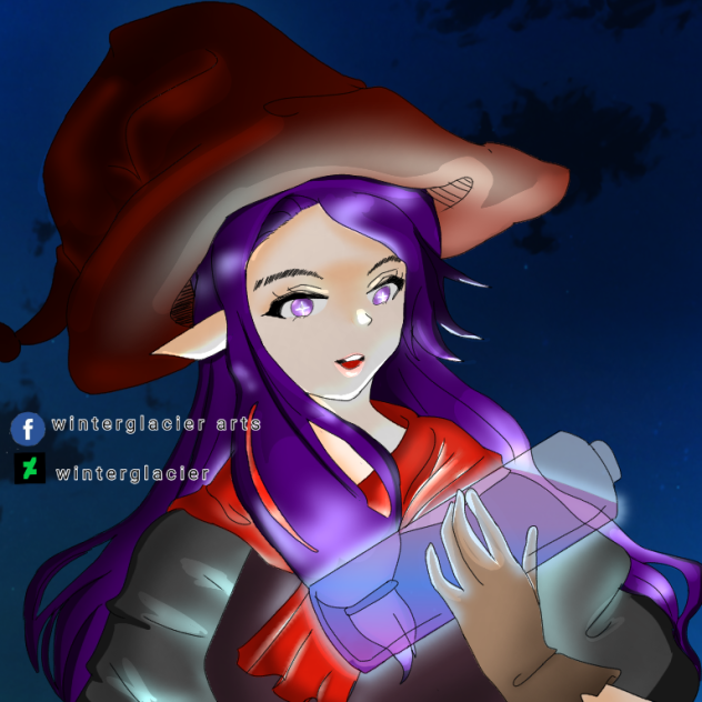witch_elf_oc_winterglacier - ibisPaint