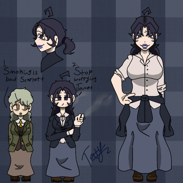 Fem Sherlock Holmes + John H. Watson - ibisPaint