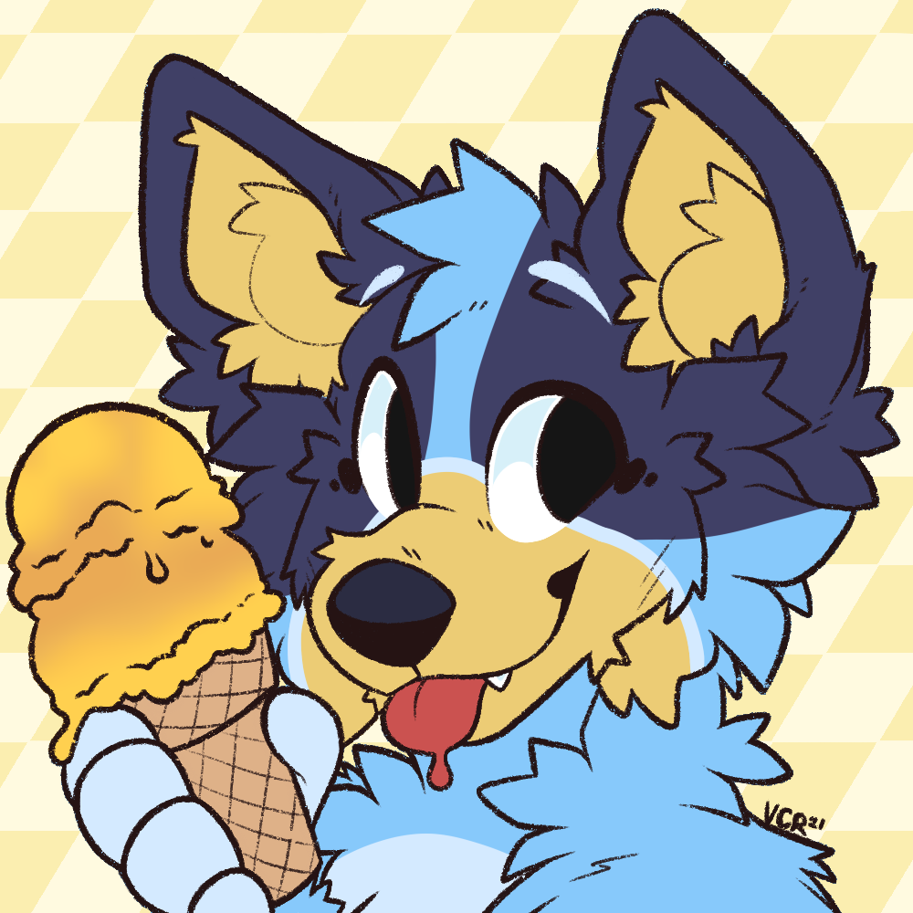 Ice cream Bluey - ibisPaint
