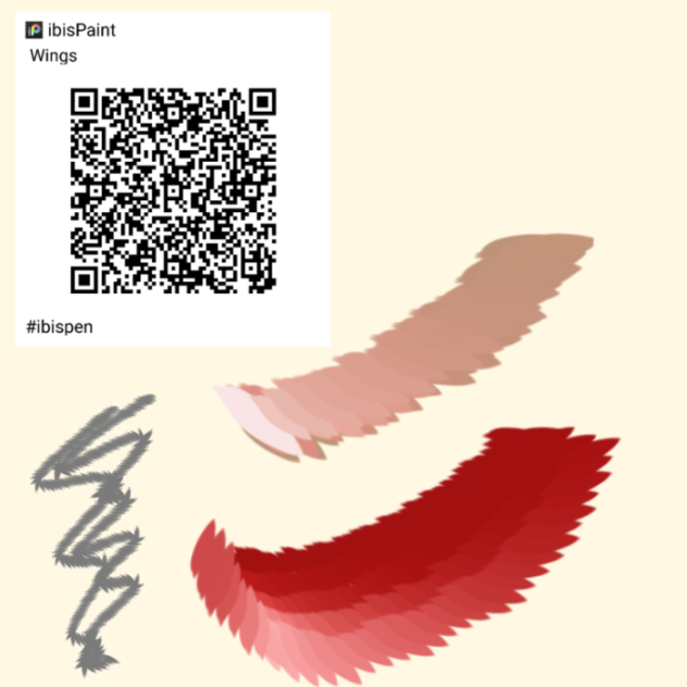 brush qr code (wings) - ibisPaint