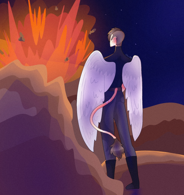 he's watching..... - ibisPaint