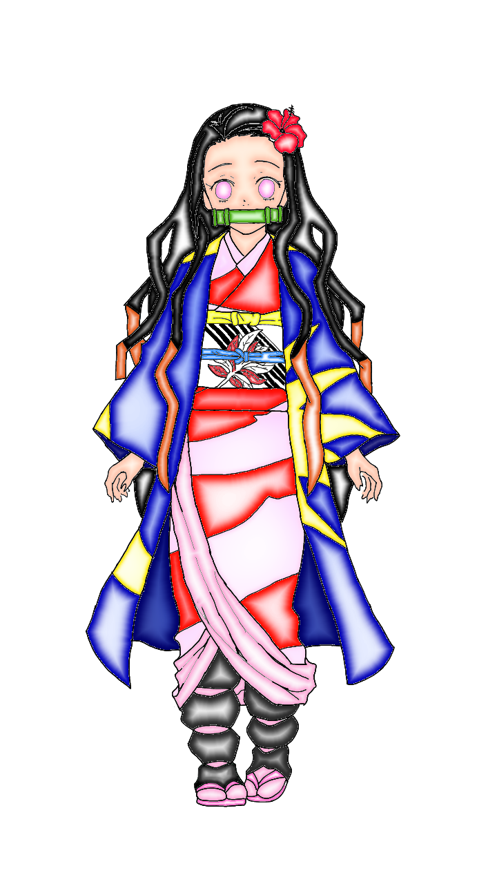 nezuko merdeka neon - ibisPaint