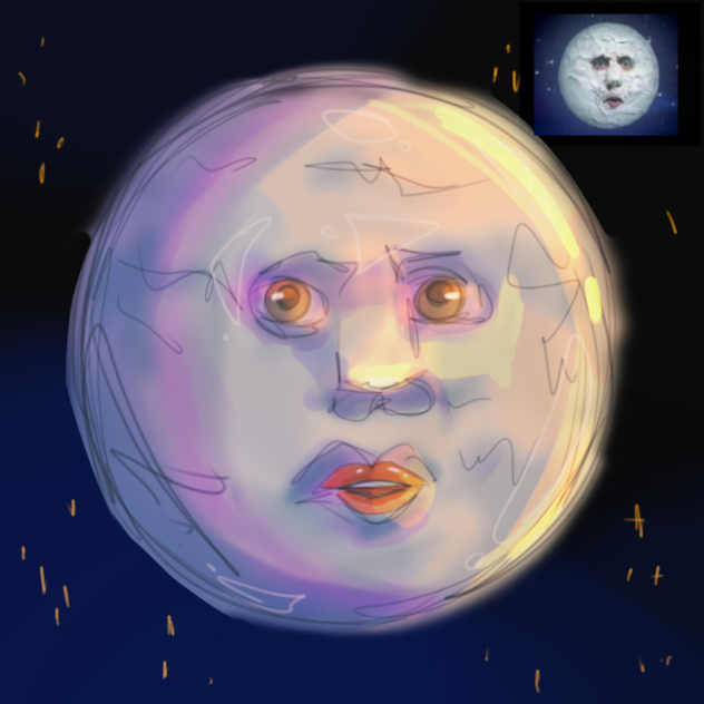 Ze moon 😭💀 - ibisPaint