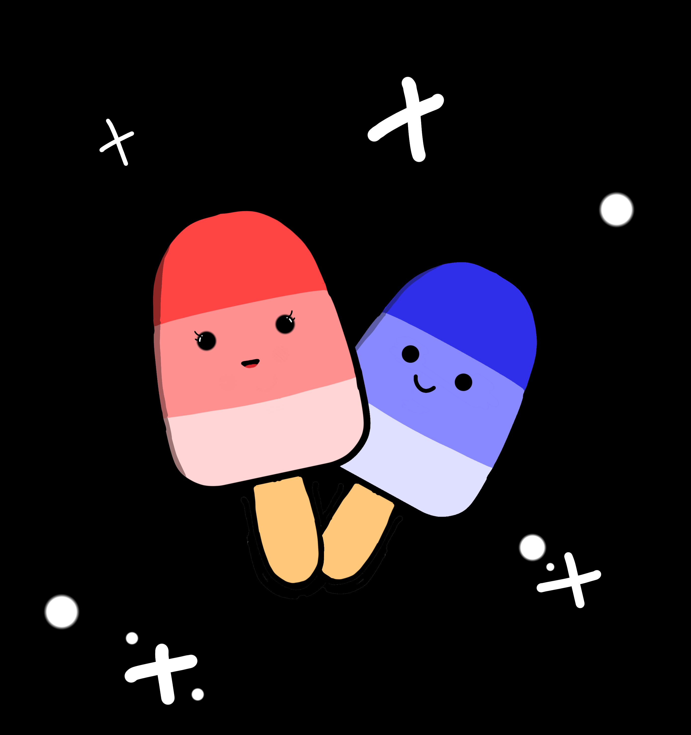 Kawaii popsicles - ibisPaint